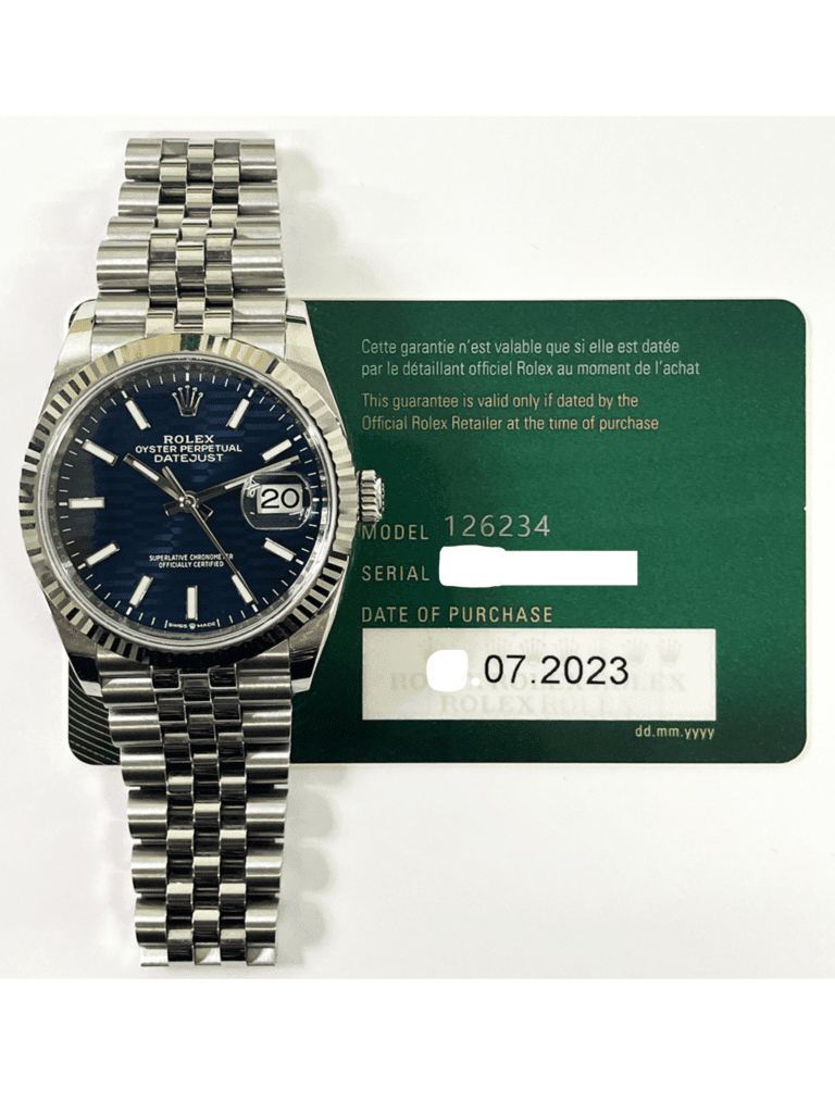 Rolex Blue Dial Datejust - WPB Watch CO
